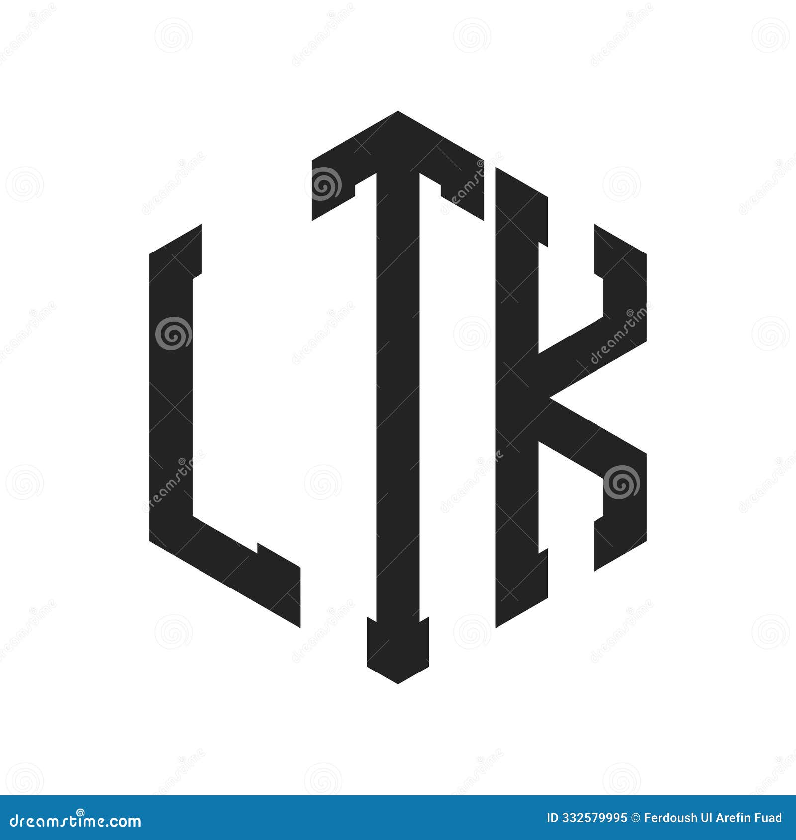 LTK Logo Design. Initial Letter LTK Monogram Logo Using Hexagon Shape ...