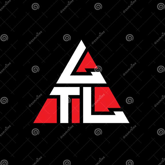 LTL Triangle Letter Logo Design with Triangle Shape. LTL Triangle Logo ...