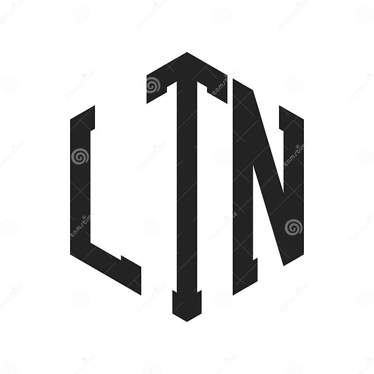 LTN Logo Design. Initial Letter LTN Monogram Logo Using Hexagon Shape ...