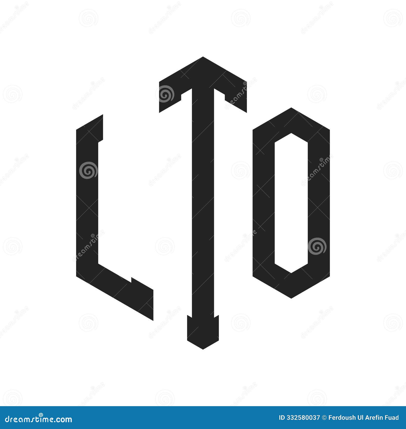 LTO Logo Design. Initial Letter LTO Monogram Logo Using Hexagon Shape ...