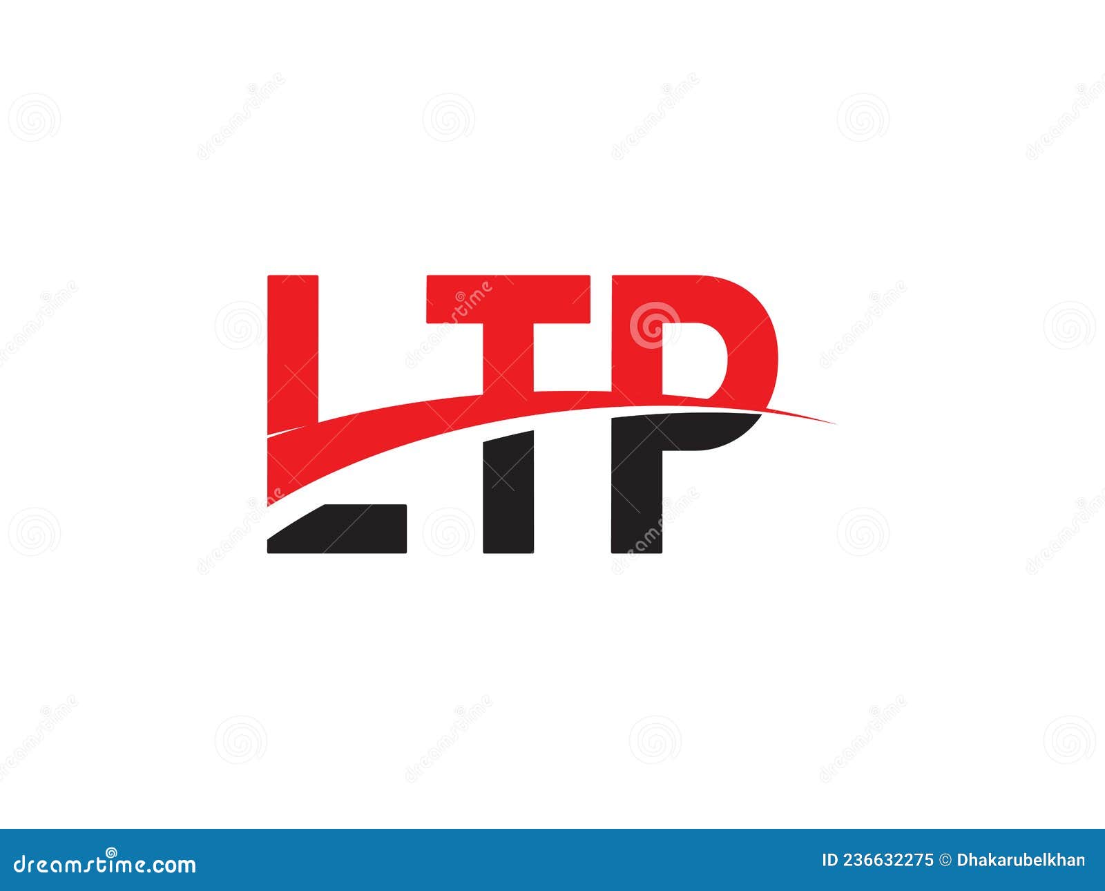LTP Letter Initial Logo Design Stock Vector - Illustration of ligh ...