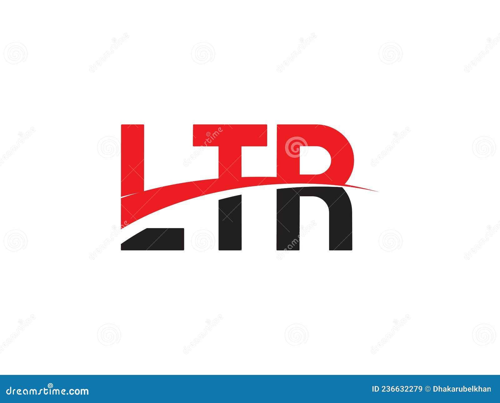 LTR Letter Initial Logo Design Stock Vector - Illustration of company ...