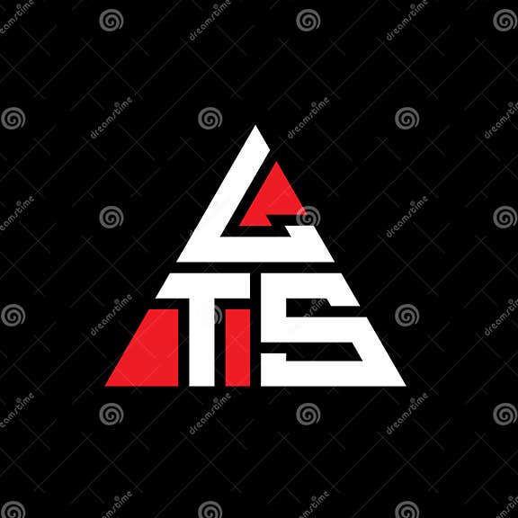 LTS Triangle Letter Logo Design with Triangle Shape. LTS Triangle Logo ...