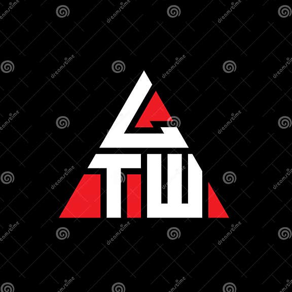 LTW Triangle Letter Logo Design with Triangle Shape. LTW Triangle Logo ...