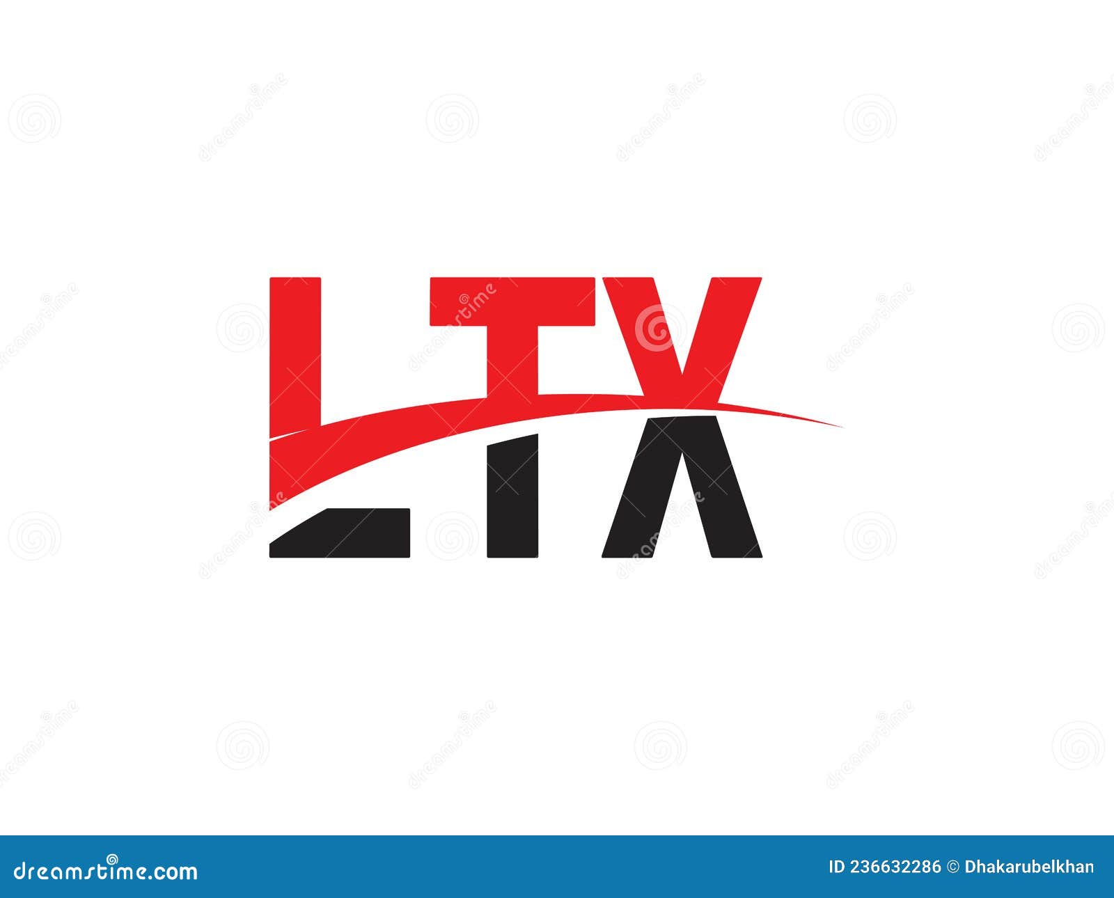 LTX Letter Initial Logo Design Stock Vector - Illustration of brand ...