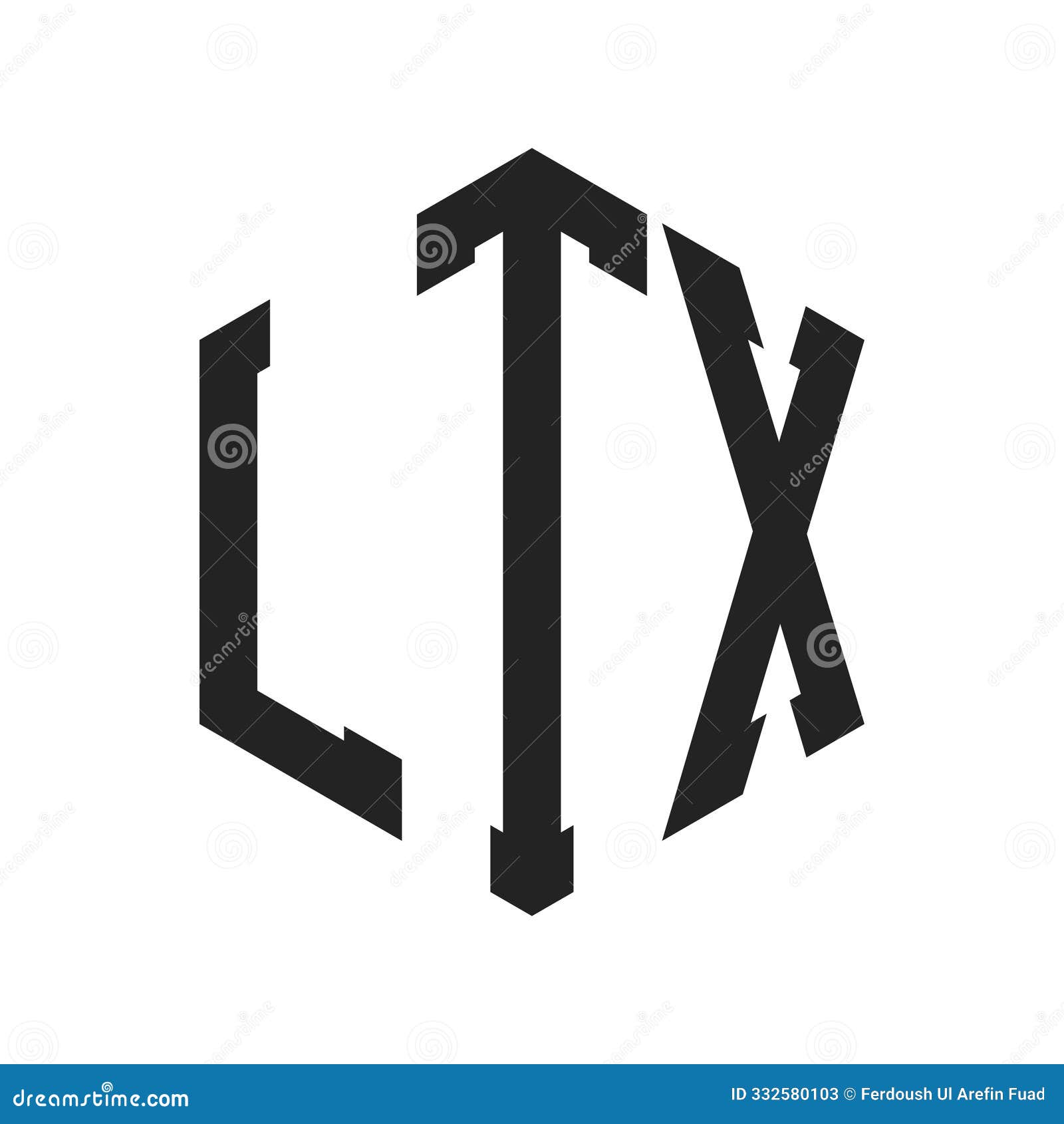 LTX Logo Design. Initial Letter LTX Monogram Logo Using Hexagon Shape ...