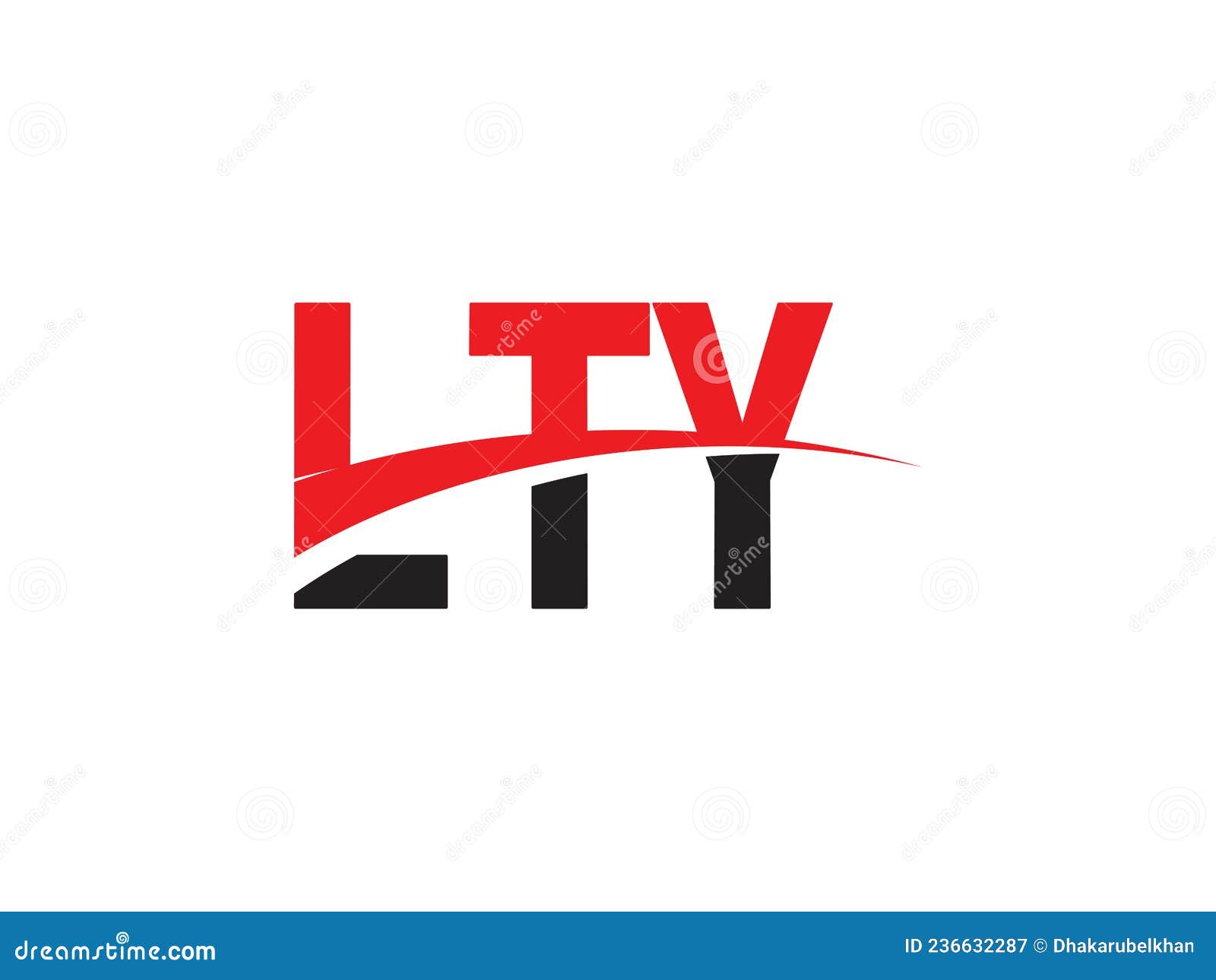 LTY Letter Initial Logo Design Stock Vector - Illustration of emblem ...