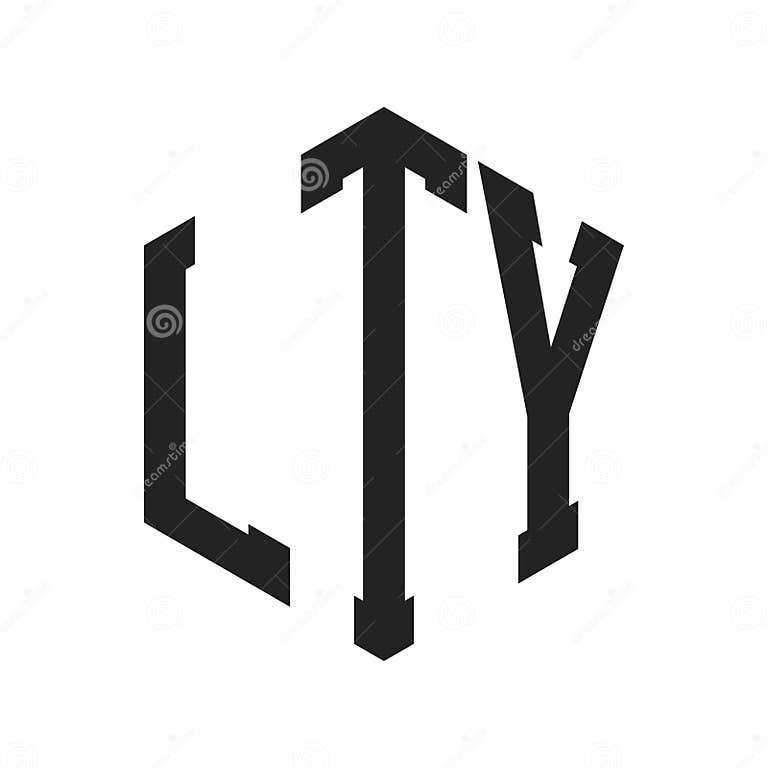 LTY Logo Design. Initial Letter LTY Monogram Logo Using Hexagon Shape ...