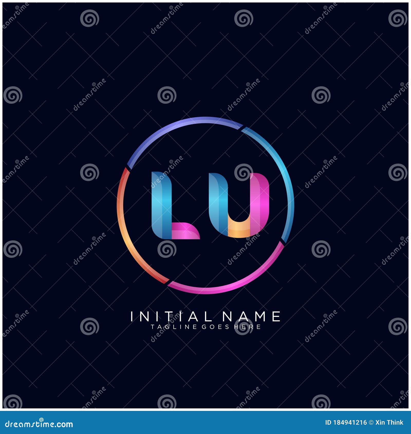 LU Letter Logo Icon Design Template Elements Stock Vector ...