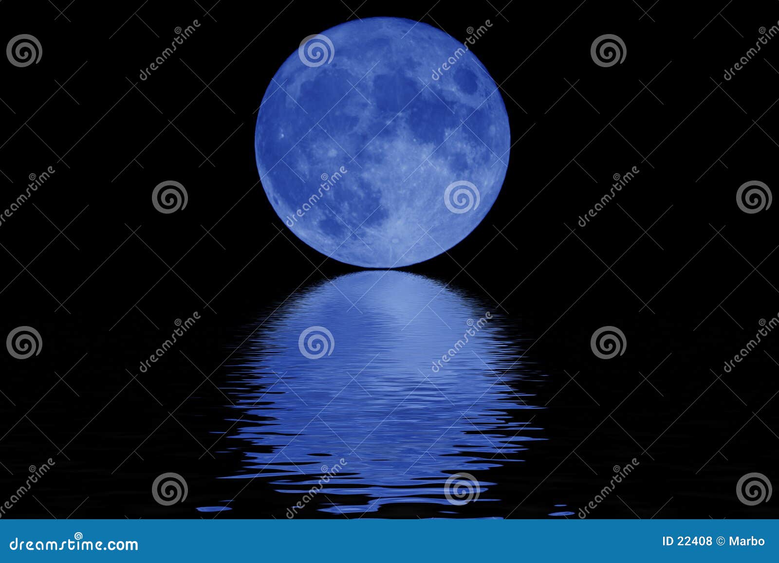 Lua azul ilustração stock. Ilustração de objeto, astronomia - 22408