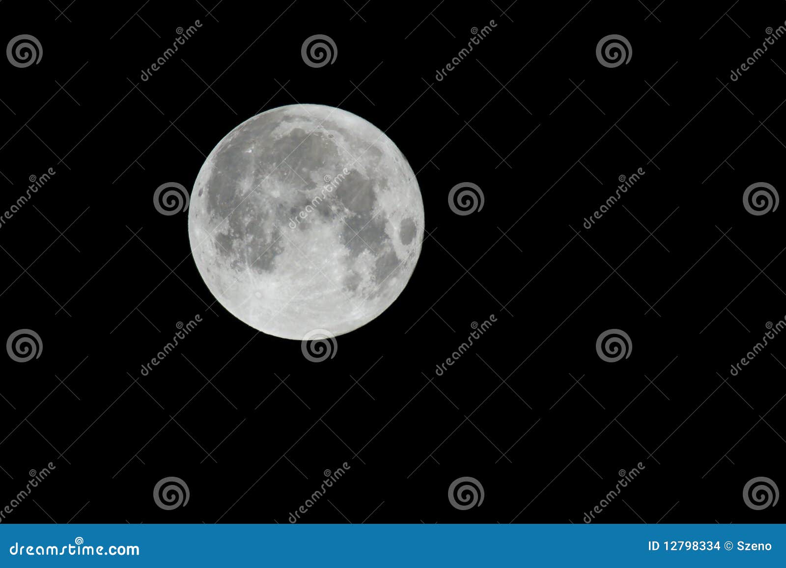 Lua cheia foto de stock. Imagem de céu, brightest, astronomia - 12798334
