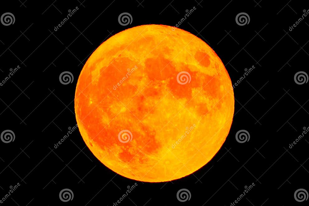 Lua Cheia Vermelha Da Lua Do Sangue Foto de Stock - Imagem de ...