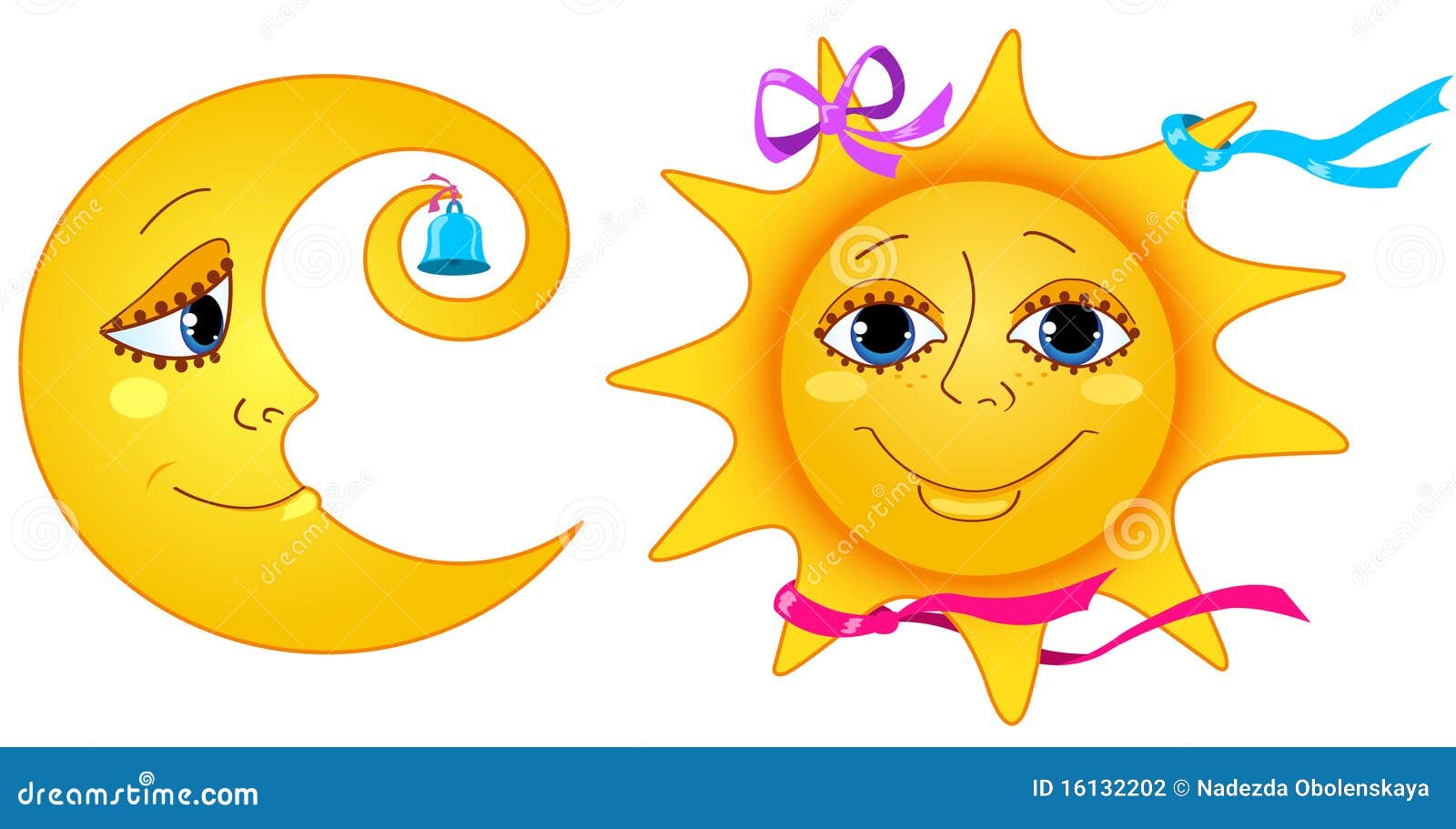 Lua E Sol. Fotografia de Stock - Imagem: 16132202