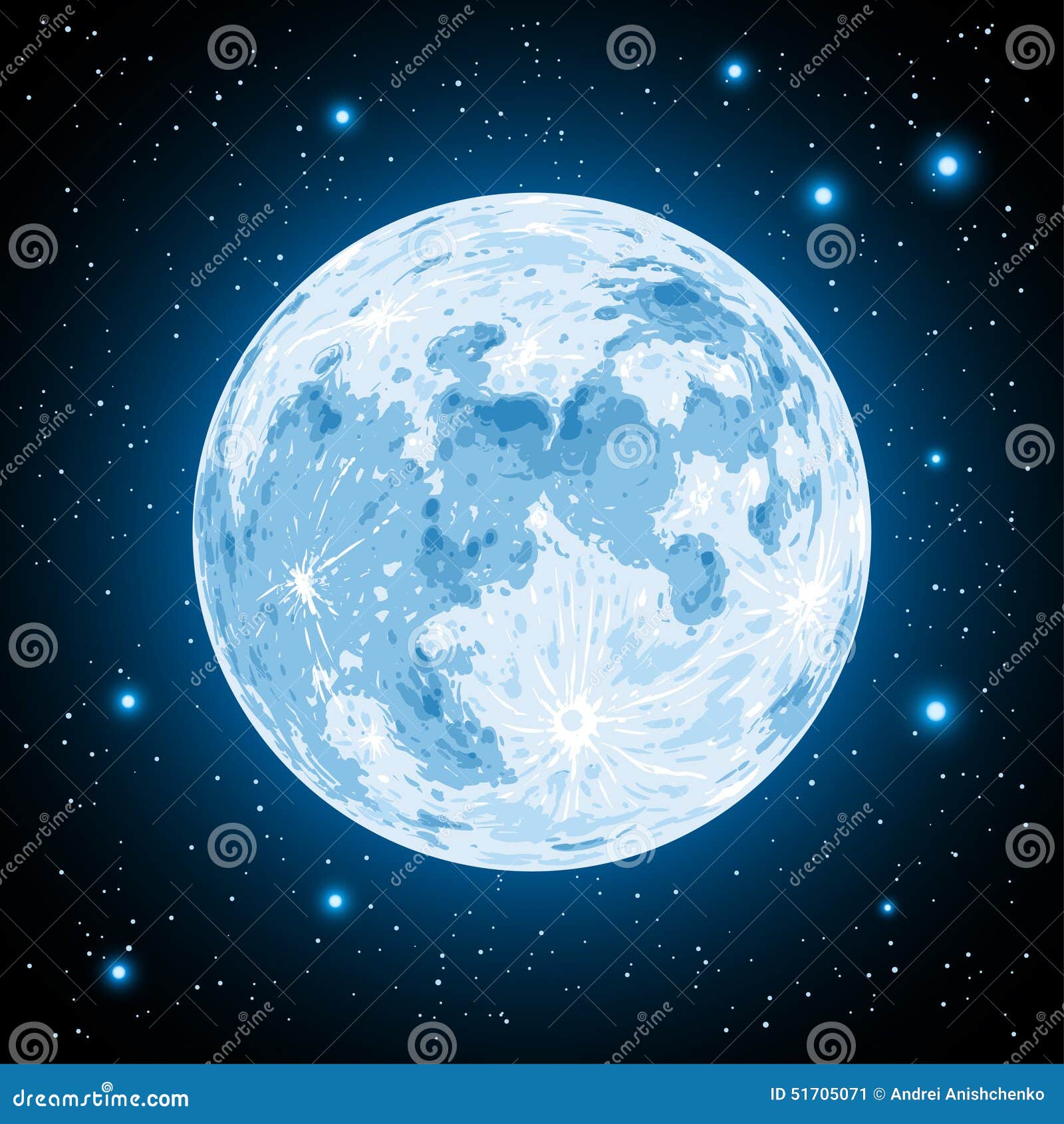 Lua no vetor ilustração do vetor. Ilustração de bulbo - 51705071