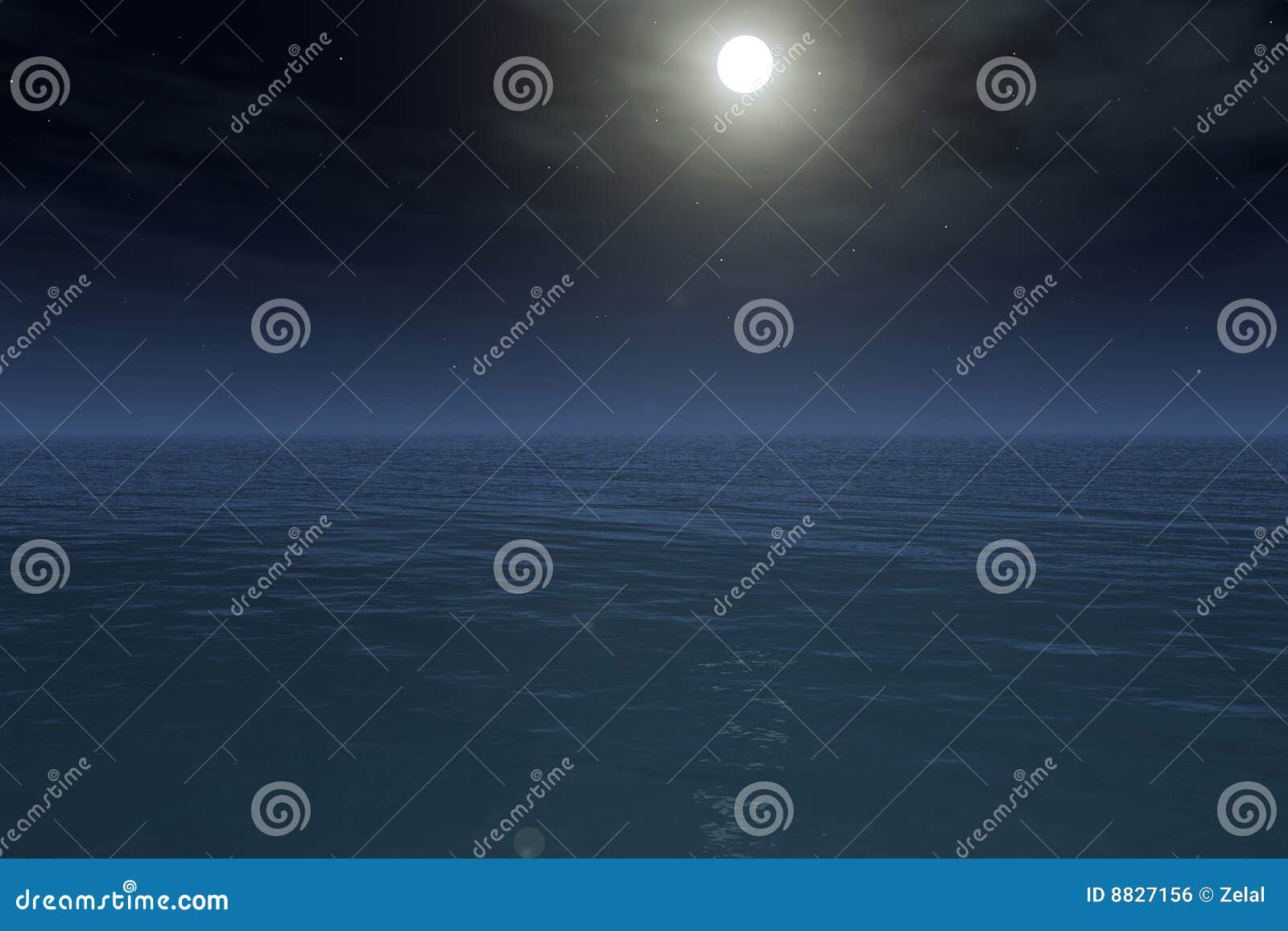 Lua sobre o mar foto de stock. Imagem de nave, satélite - 8827156