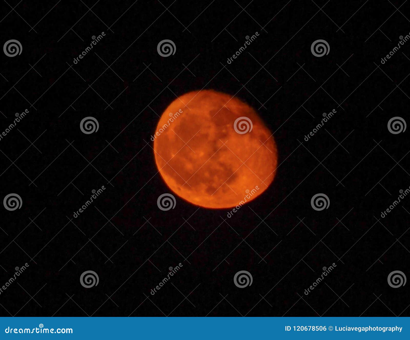Lua Vermelha Completa Na Noite Foto de Stock - Imagem de vermelho ...