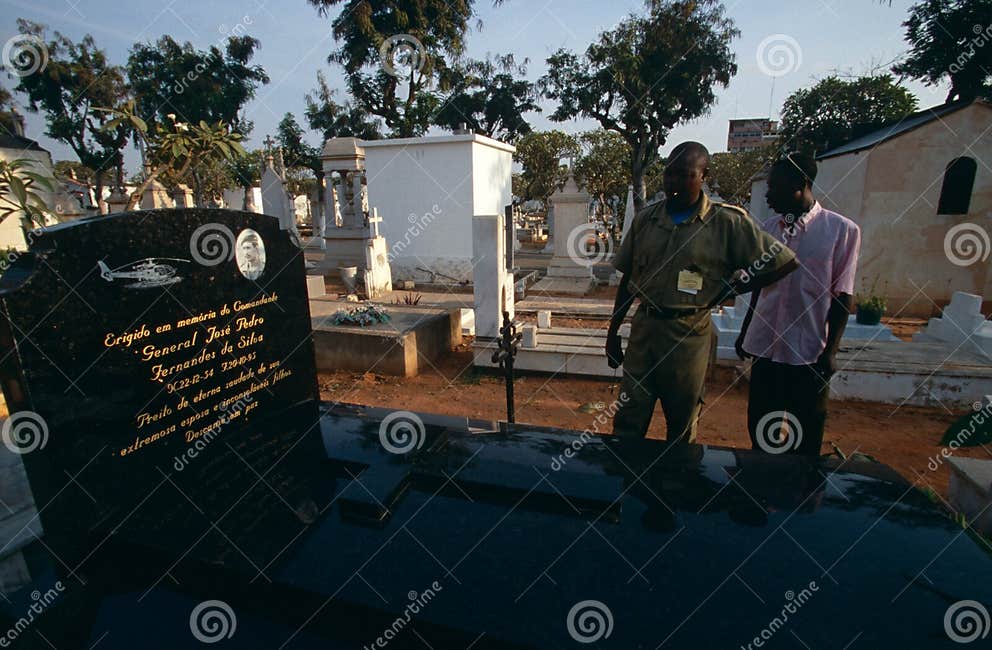 Luanda, Angola editorial stock image. Image of tombstones - 24554184