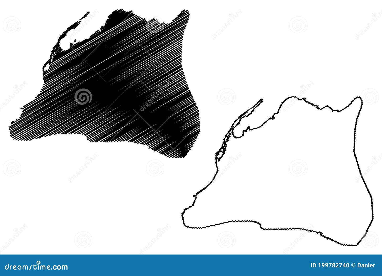 Luanda City Republic of Angola, Luanda Province Map Vector Illustration, Scribble Sketch City of ...