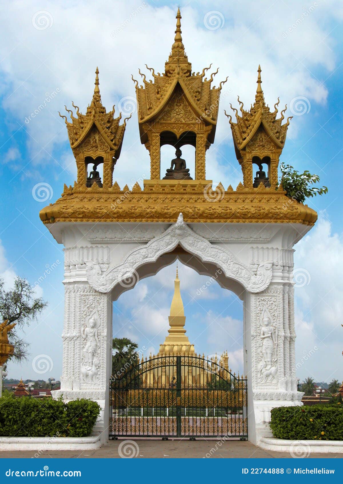 That Luang stock photo. Image of national, monument, pagoda - 22744888