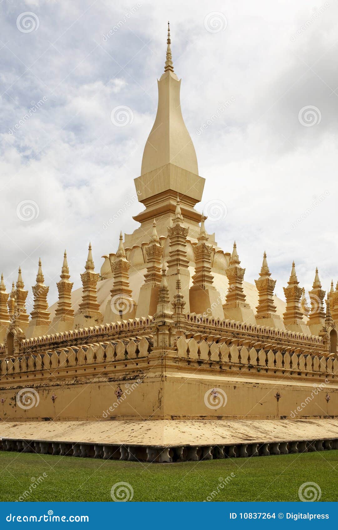 That Luang, Temple Vientiane, Laos Stock Photo - Image of buddhism ...