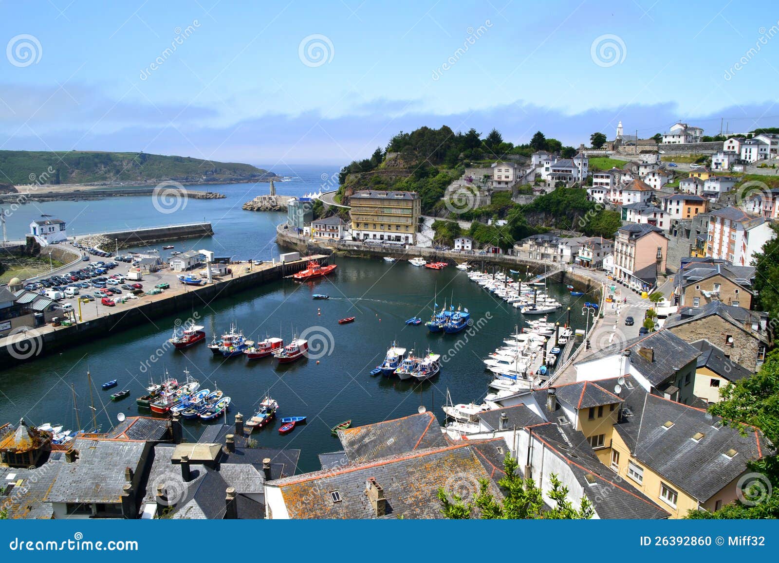 Luarca, Asturias - Spain stock photo. Image of town, coast - 26392860