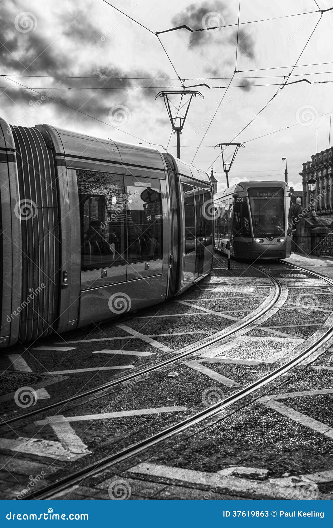 The Luas (Dublin) editorial stock photo. Image of heuston - 37619863