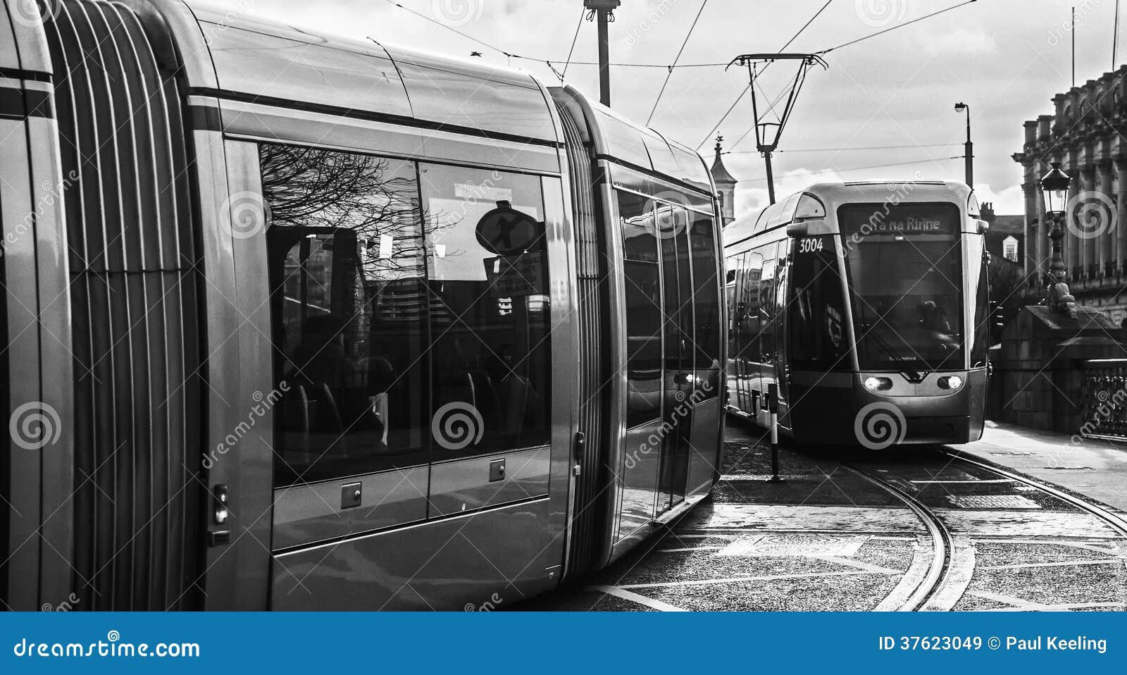 The Luas (Dublin) editorial stock image. Image of transport - 37623049