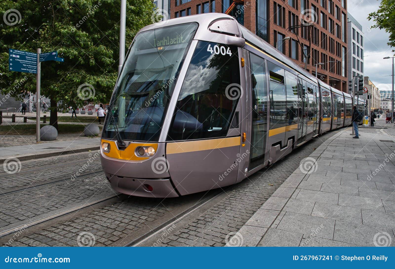 Luas Light Rail System in Dublin Ireland Editorial Photo - Image of ...