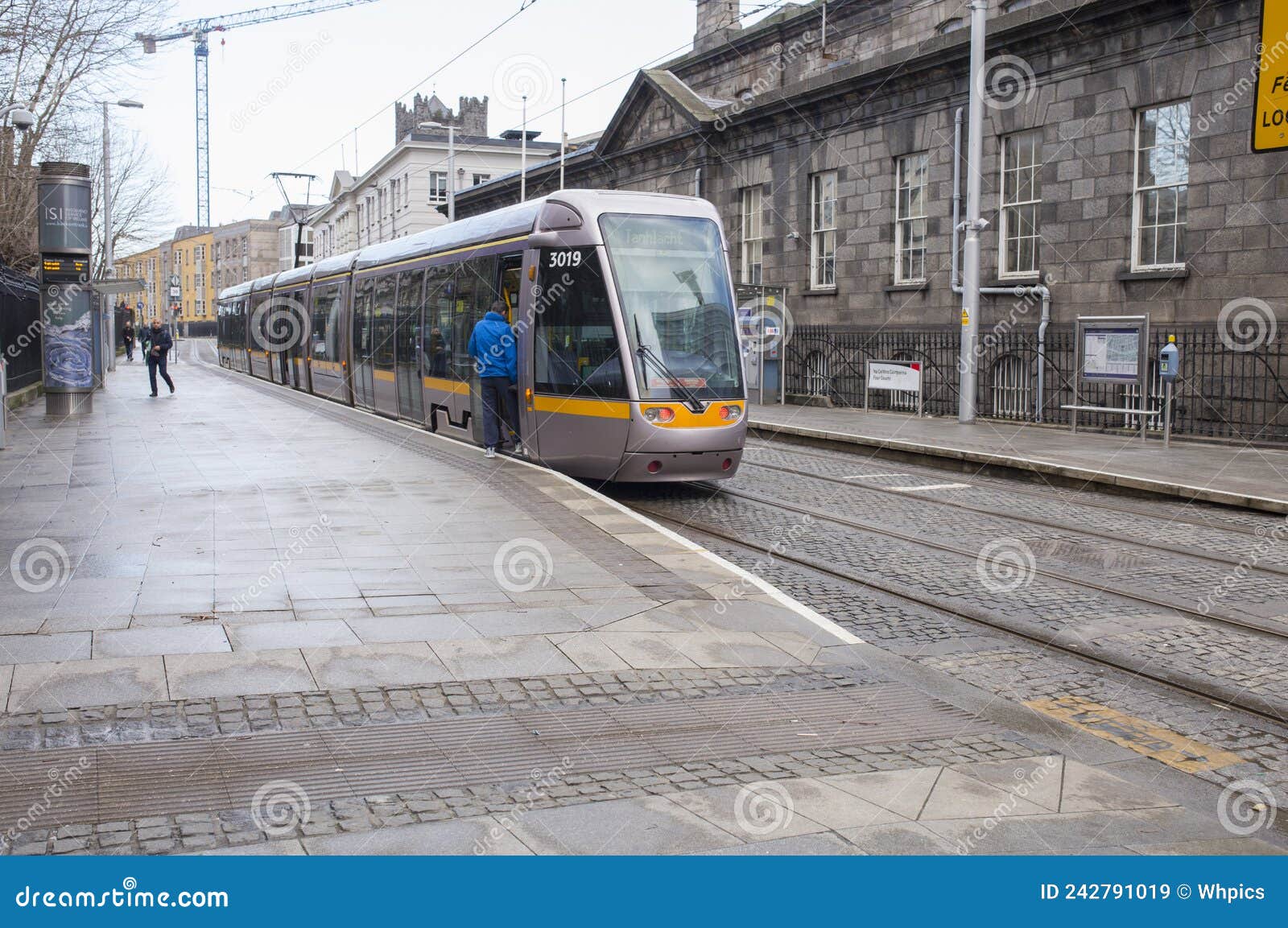 Luas, Tram Light Rail System. Dublin, Ireland Editorial Stock Image ...