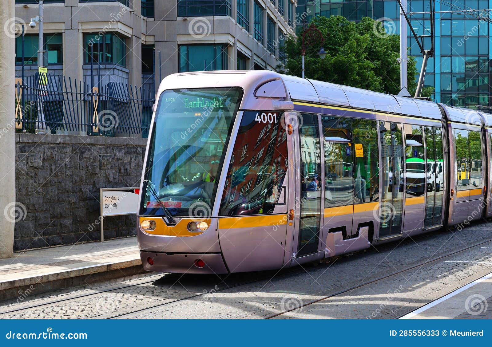 Luas Tram System in Dublin, Ireland. Editorial Stock Photo - Image of ...