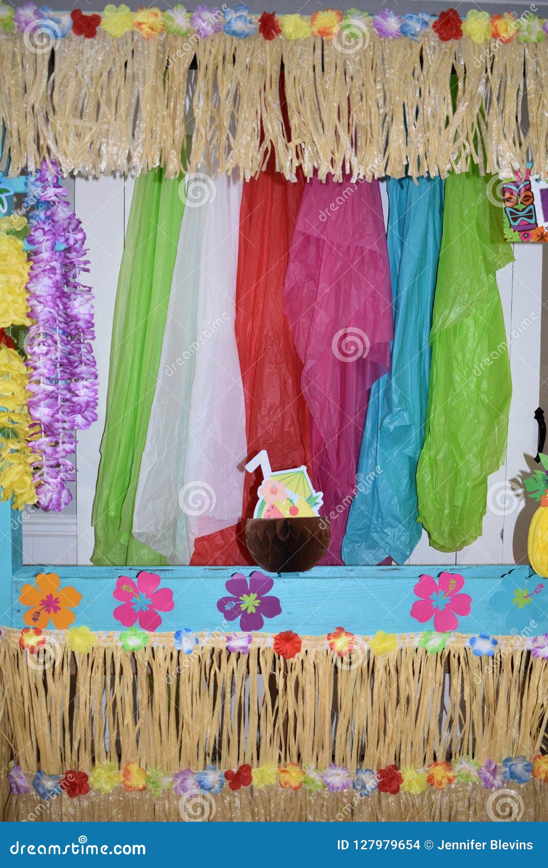 Luau Themed Party backdrop stock photo. Image of california - 127979654