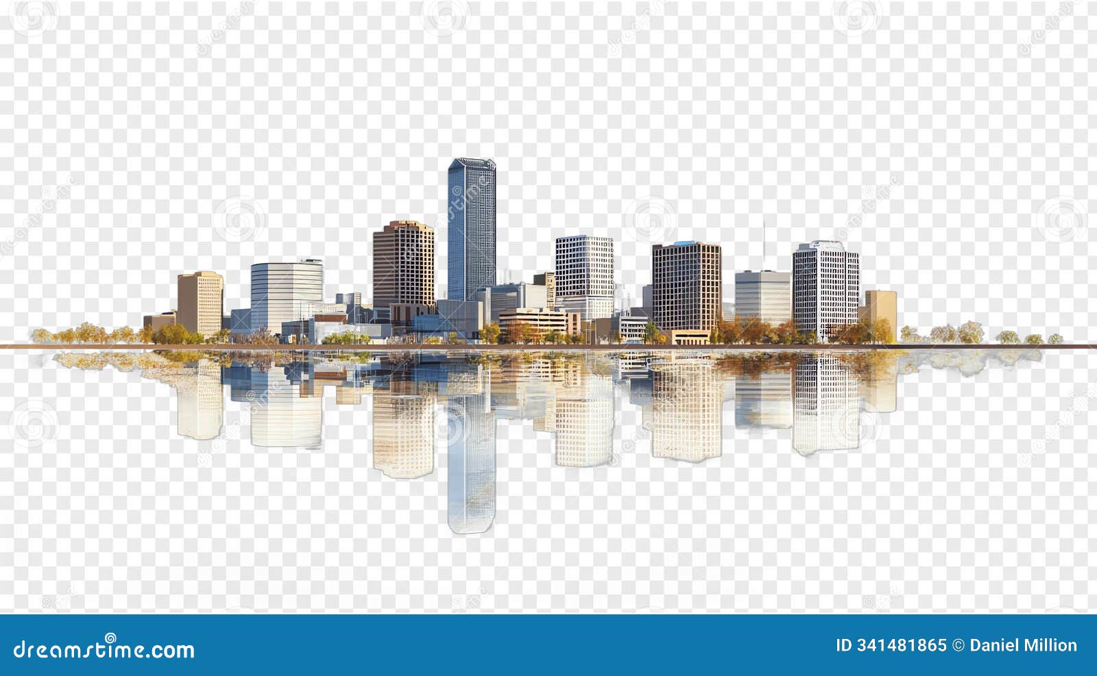 Lubbock city skyline stock illustration. Illustration of tree - 341481865