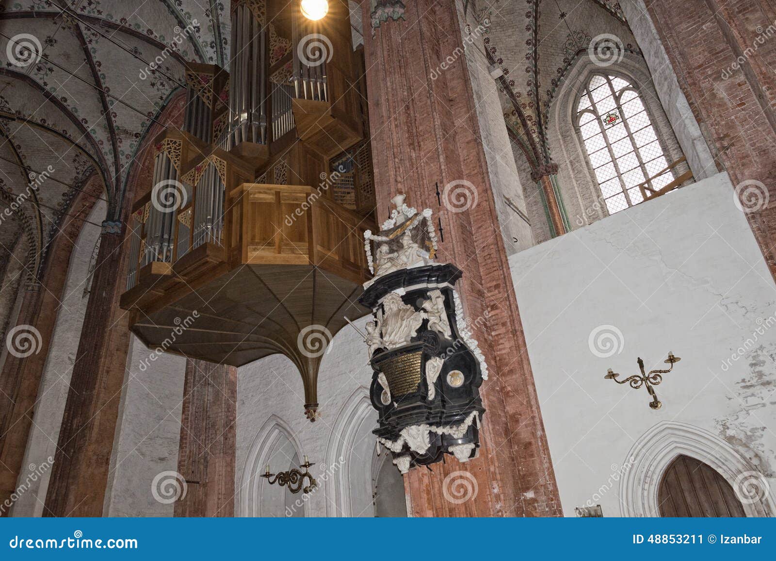 Lubeck church stock image. Image of europe, beautiful - 48853211