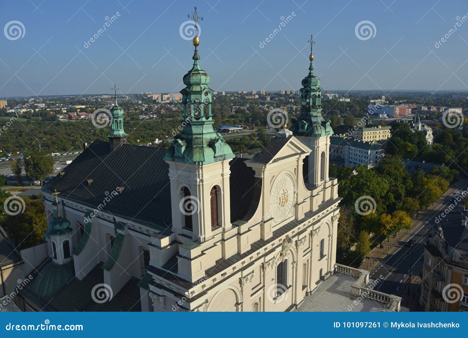 Lublin Cathedral - the View from Above Stock Image - Image of medieval ...