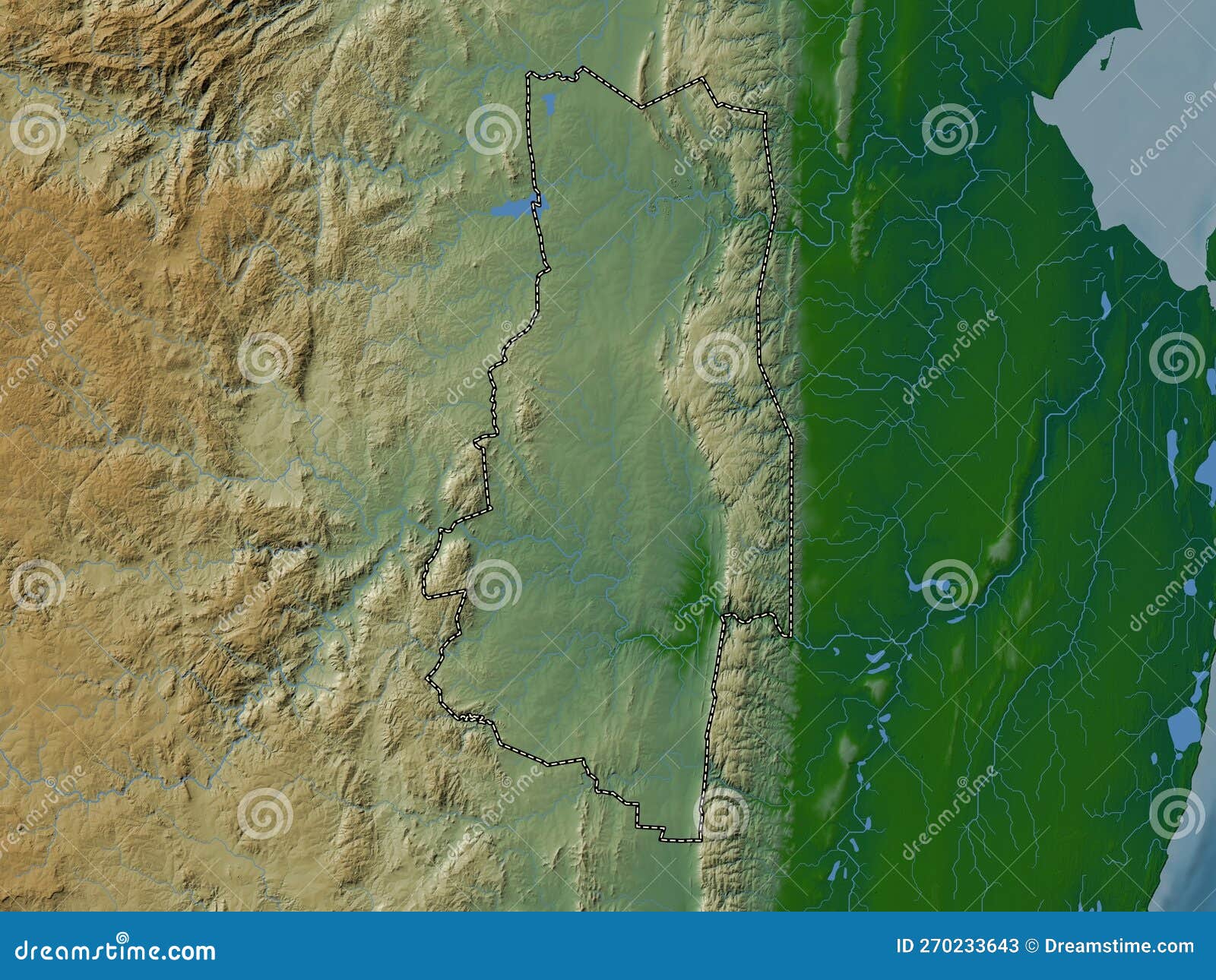 Lubombo, Eswatini. Physical. No Legend Stock Illustration ...