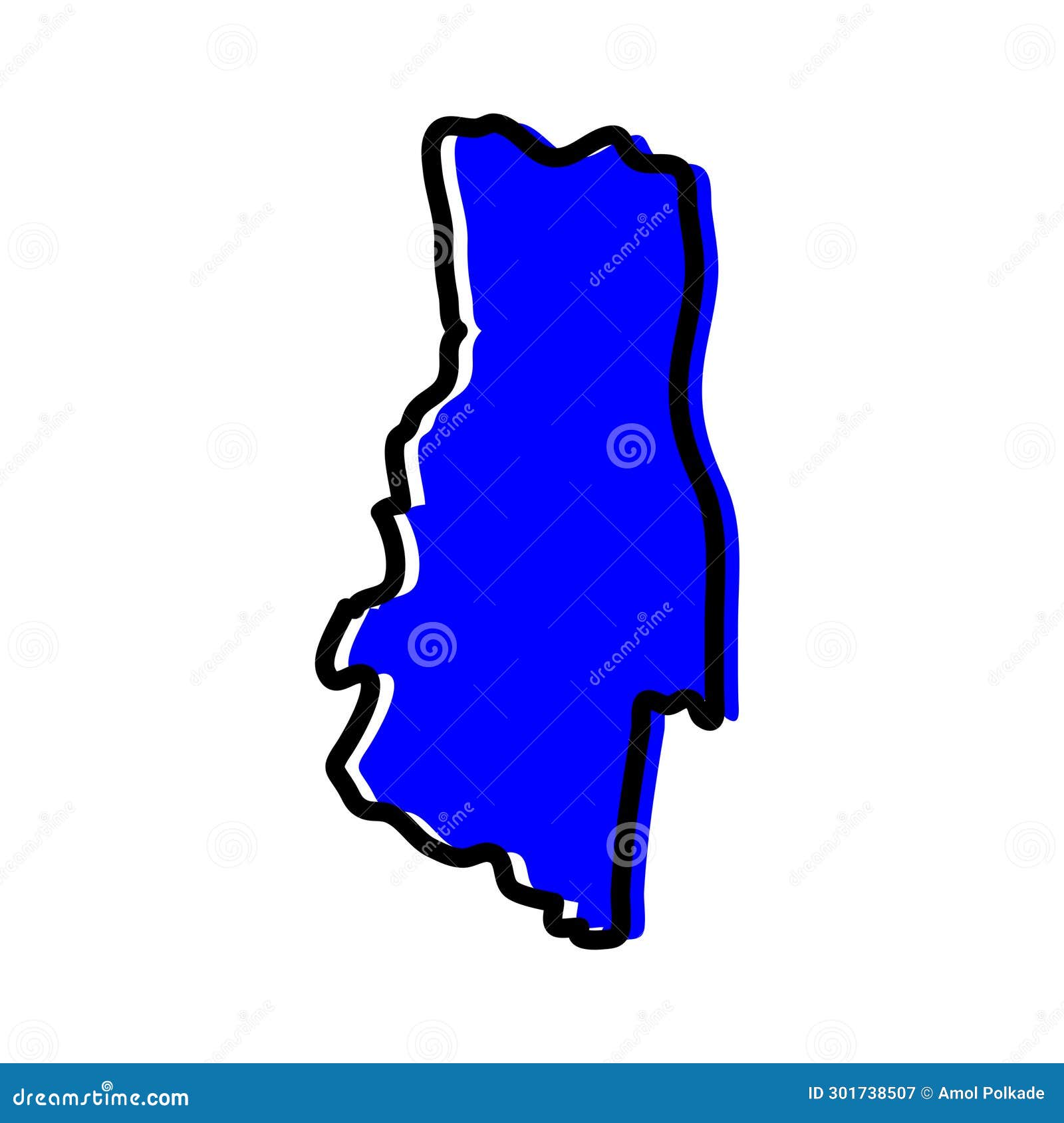 Lubombo Swaziland Silhouette Map With Transparent Background Vector ...