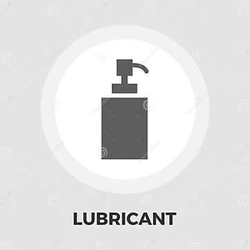 Lubricant flat icon stock vector. Illustration of hand - 96779049