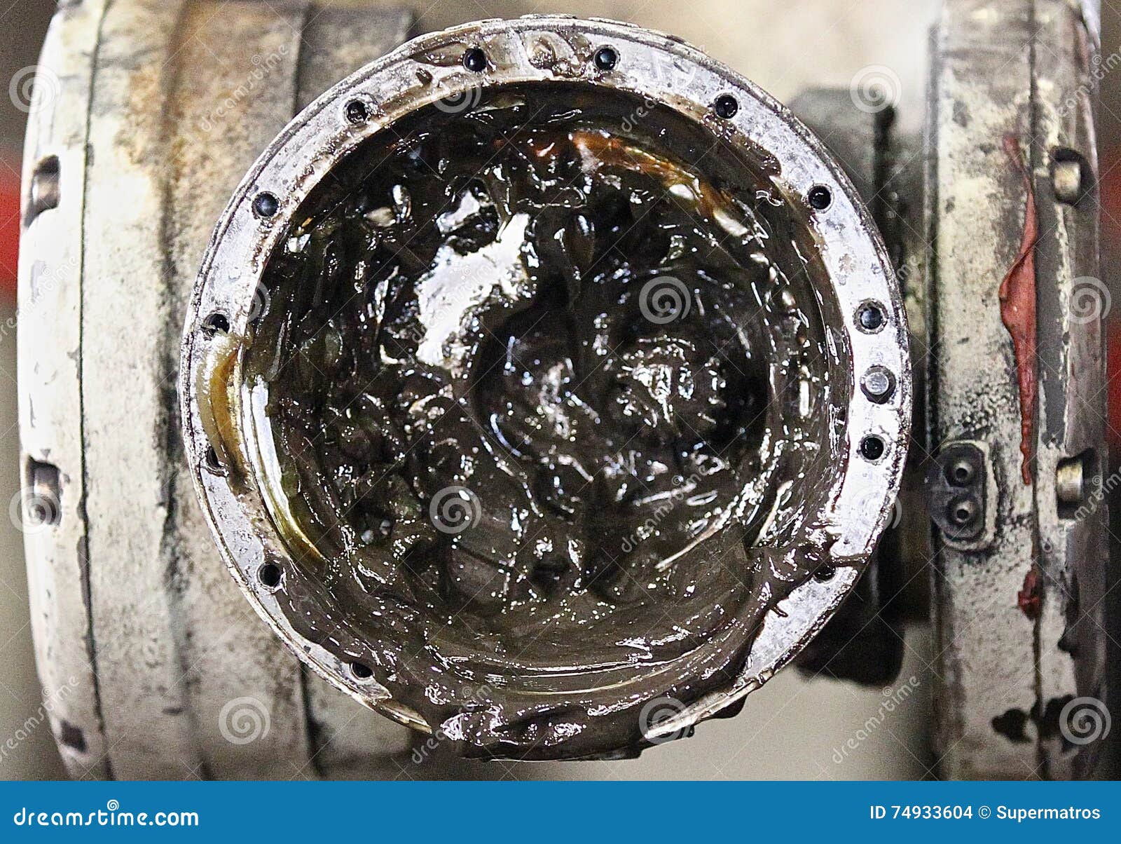 Lubricant in the Knee of an Industrial Robot Stock Photo - Image of ...