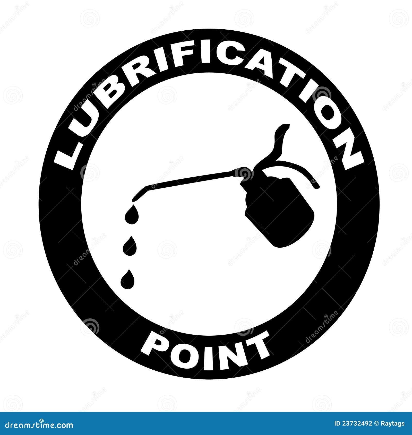 Lubrication sign stock illustration. Illustration of spout - 23732492