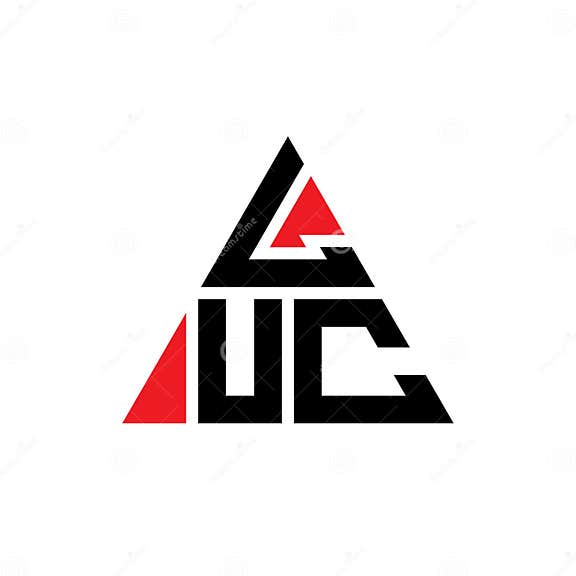 LUC Triangle Letter Logo Design with Triangle Shape. LUC Triangle Logo ...