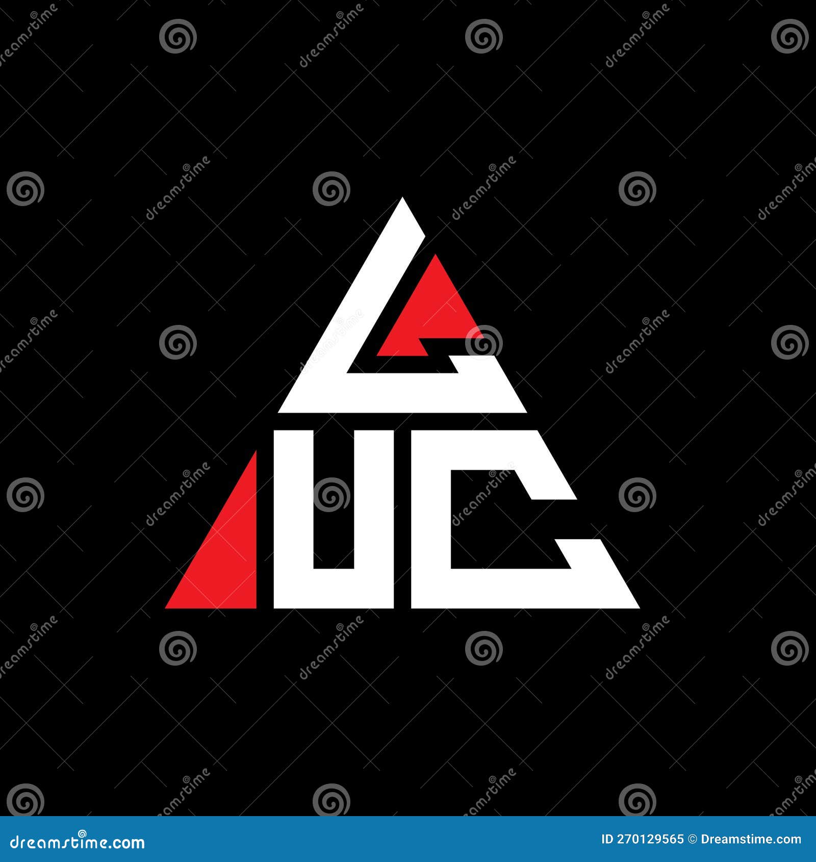 LUC Triangle Letter Logo Design With Triangle Shape. LUC Triangle Logo ...