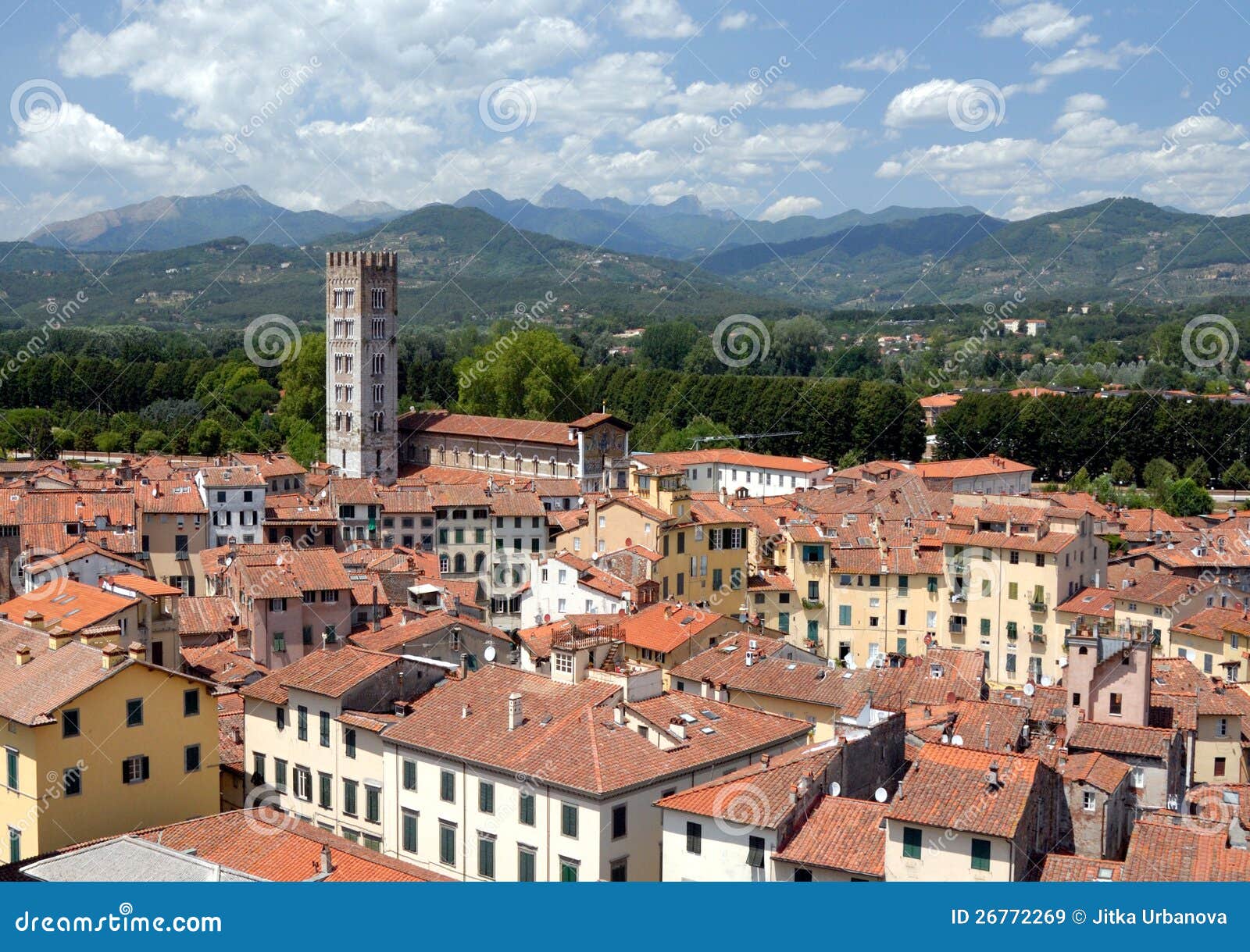 Luca, Italy stock image. Image of mountain, lucca, tower - 26772269
