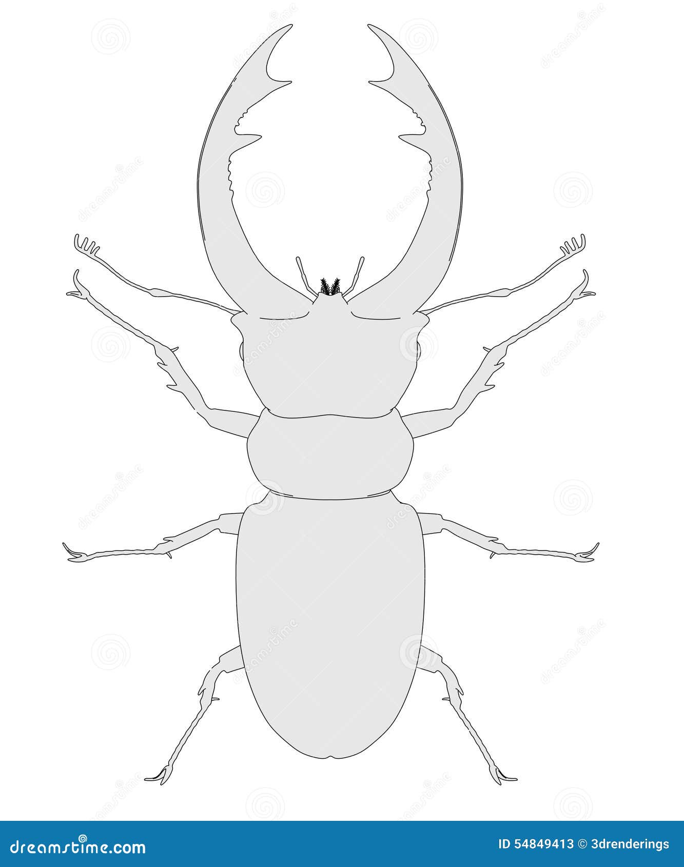 Lucanus cervus stock illustration. Illustration of male - 54849413