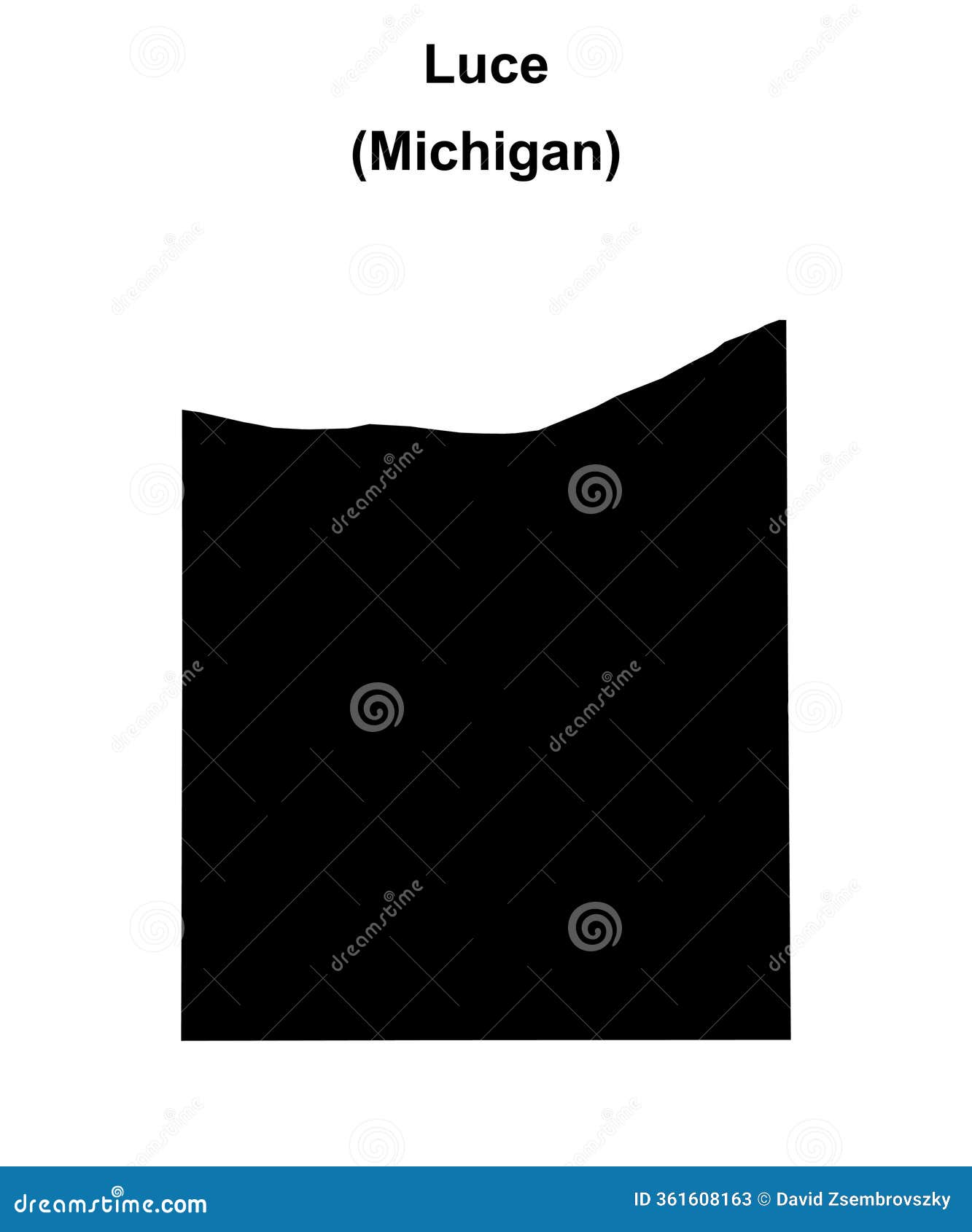 Luce Outline Map Stock Image | CartoonDealer.com #361608163