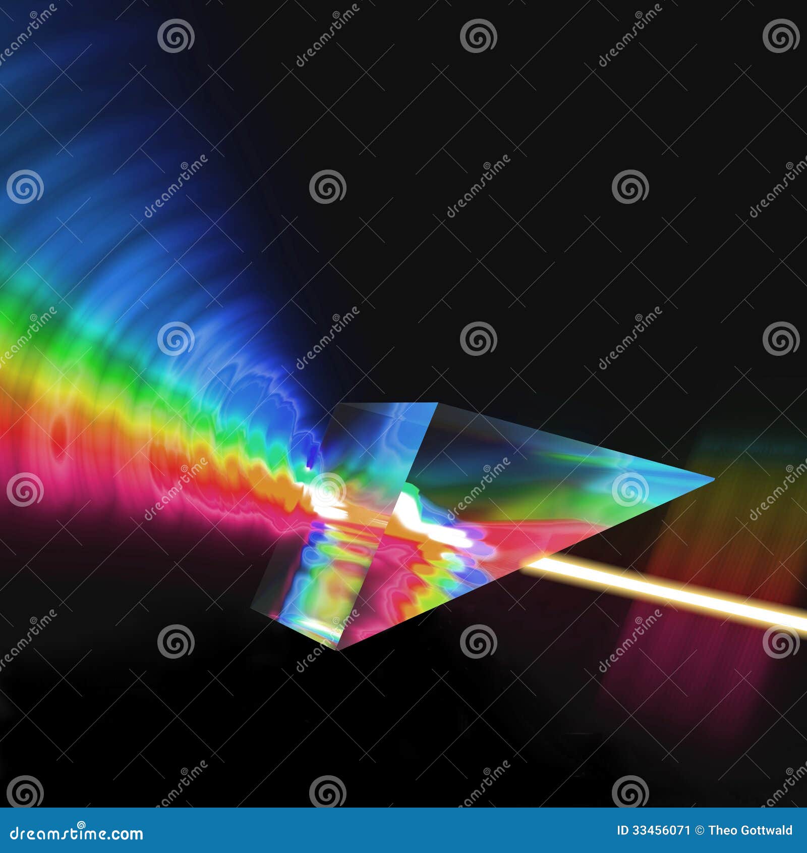 Luce Di Rifrazione Del Prisma Immagine Stock - Immagine di triangolo ...
