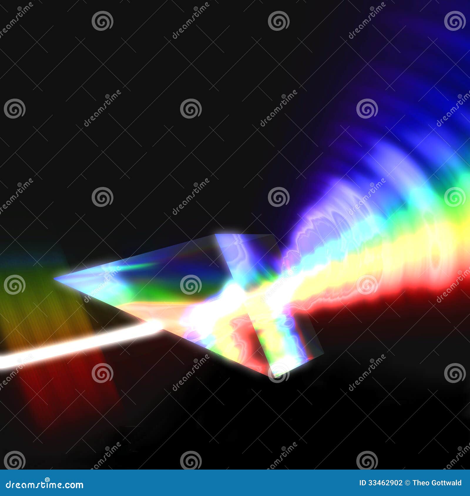 Luce Di Rifrazione Del Prisma Illustrazione di Stock - Illustrazione di ...