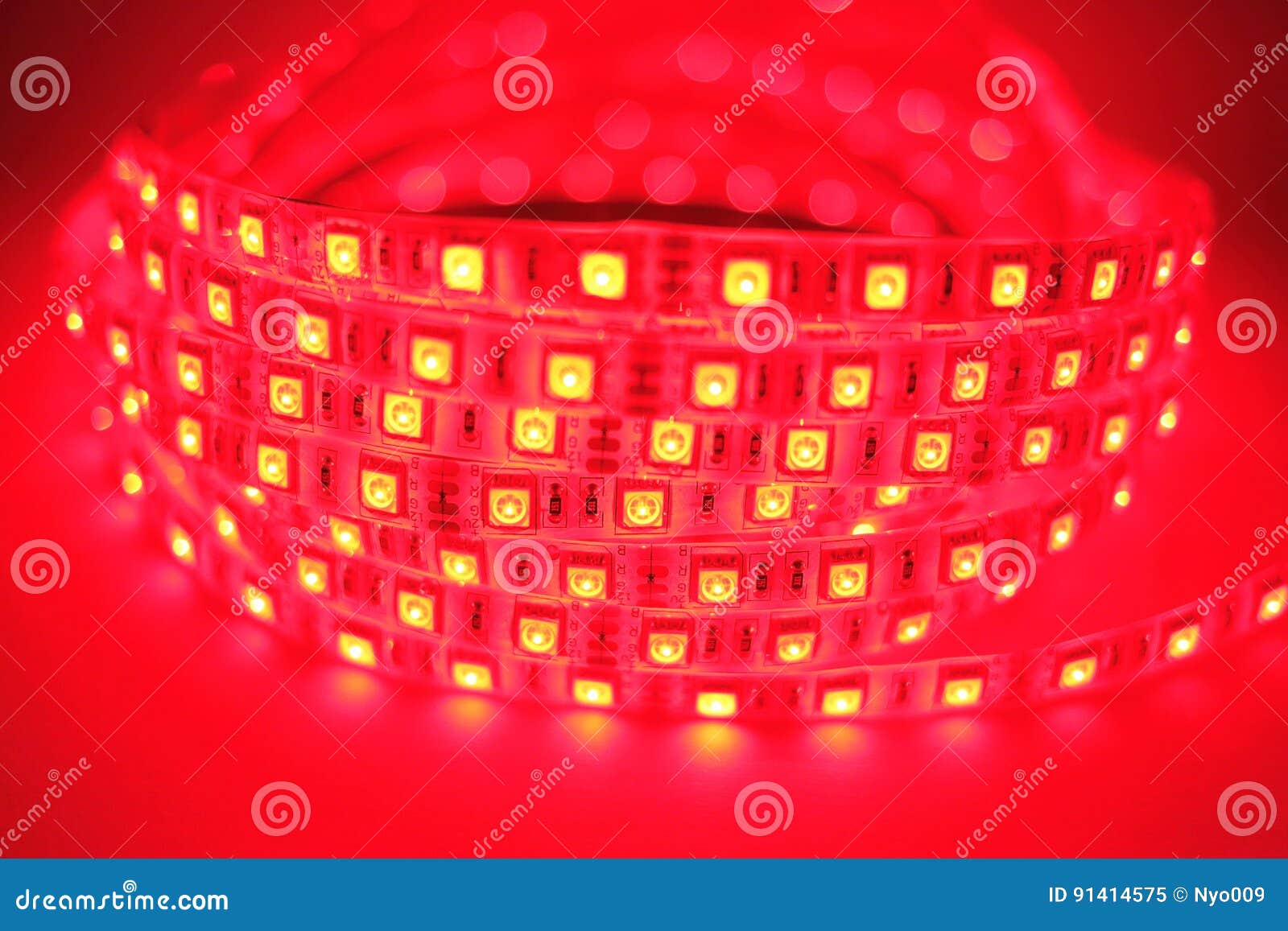 Luce Di Striscia Principale Rossa Immagine Stock - Immagine di sfondo ...