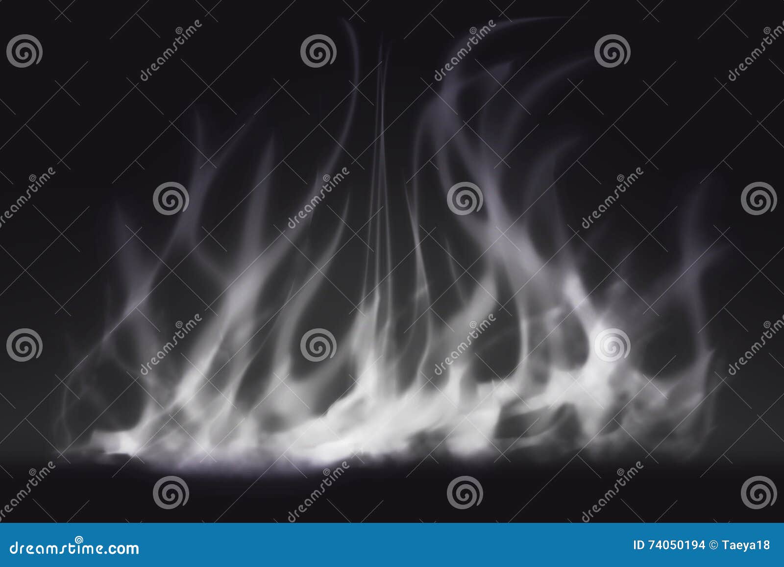 Luce E Fumo Astratti in Bianco E Nero Illustrazione di Stock ...