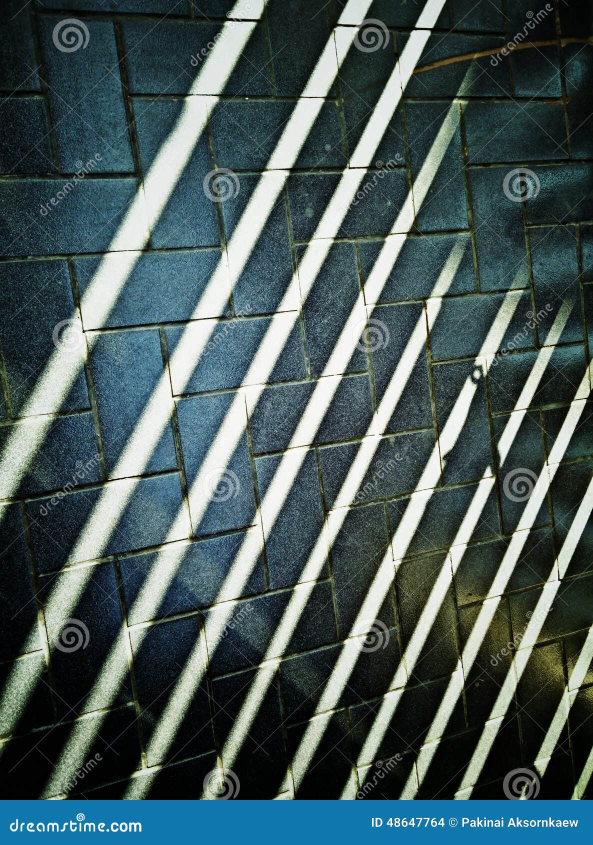 Luce Ed Ombra Che Cade Sulle Piastrelle Per Pavimento Fotografia Stock ...