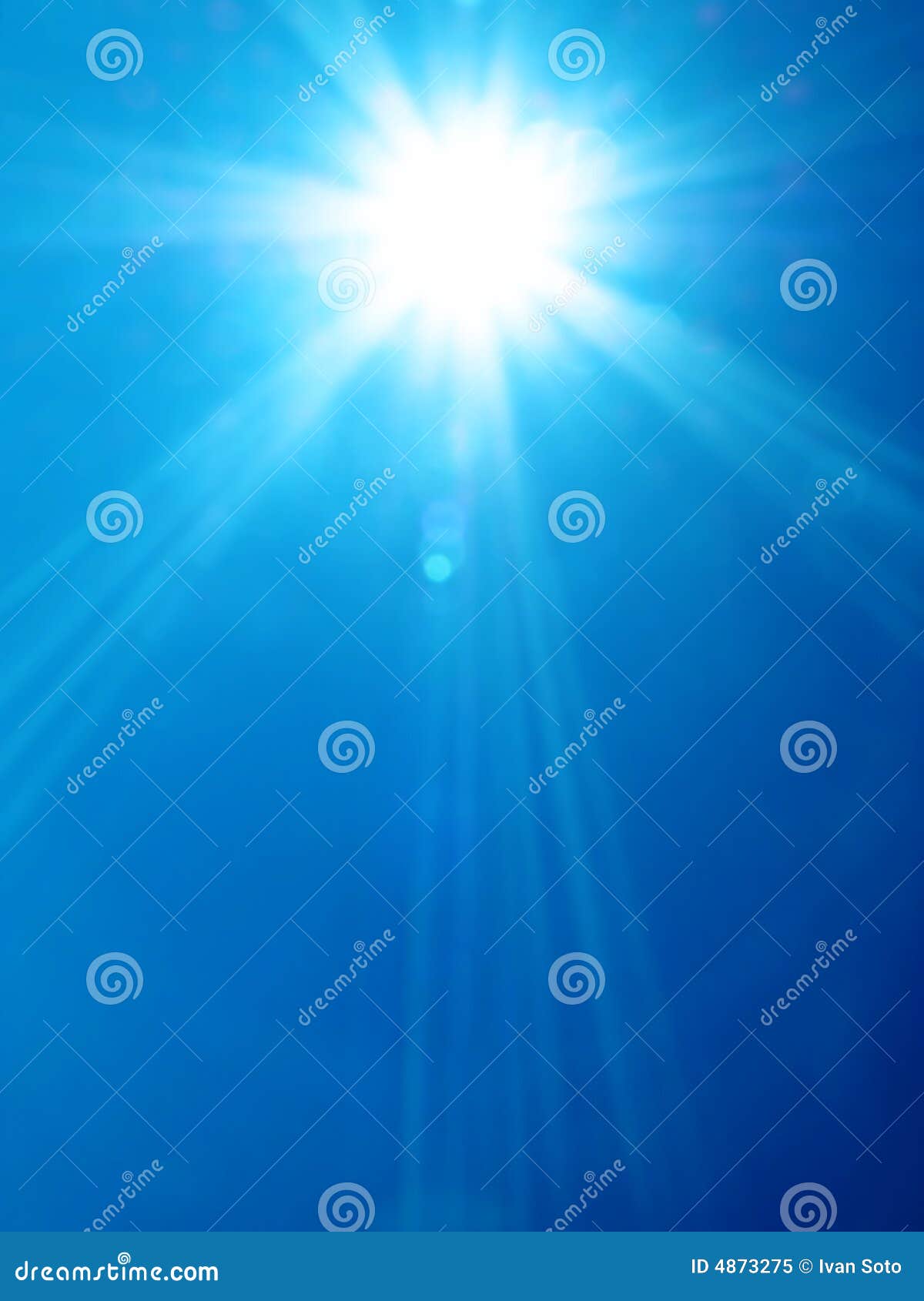 Luce solare illustrazione di stock. Illustrazione di onde - 4873275